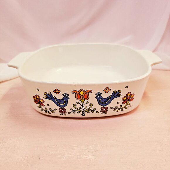 Corningware | Kitchen | 2 Qt A2b Country Festival Blue Bird Corningware ...